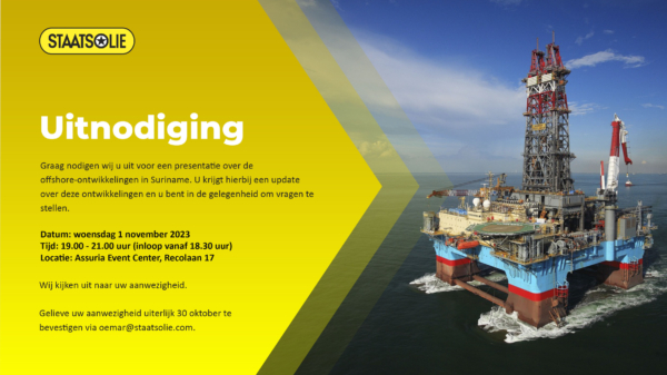 Uitnodiging Staatsolie Maatschappij NV: Ontdek de Toekomst van Offshore ...